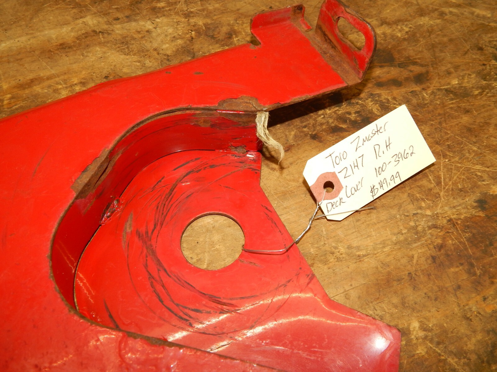 Toro ZMaster Z147 RH Deck Cover 100-3962 | eBay