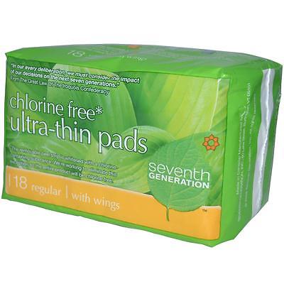 Seventh Generation Ultrathin Pads Regular With Wings & Clear Chlorine ...