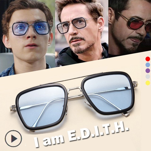 EDITH Sunglasses Tony Stark Robert Downey Avengers Spider Man Iron Man ...