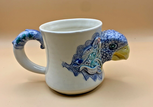 David Keyes TAP Tacoma Art Pottery Whimsical Parrot Mug Pacific ...