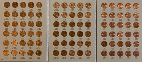Lincoln Cent Penny Set 1959-1998 PD 89 Coins Choice BU +82 Varieties ...