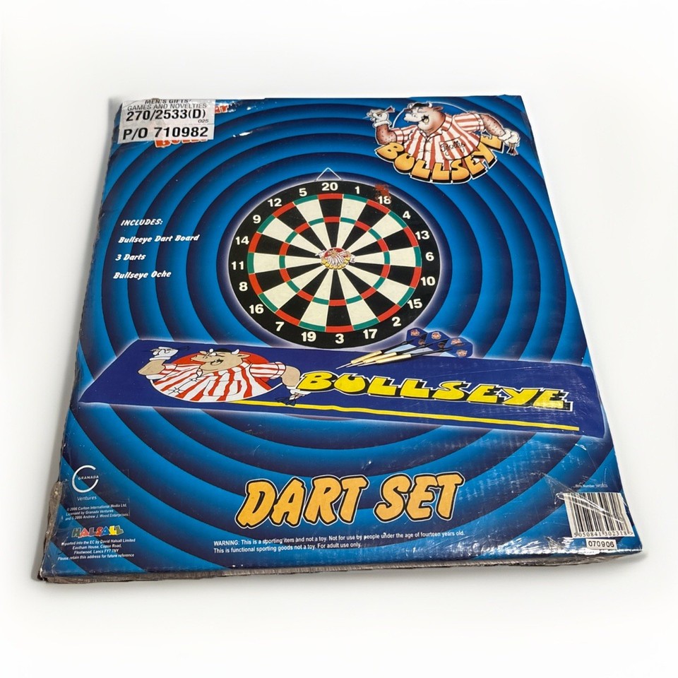 Bullseye Bully Dart Set Vintage Collectible Dart Board, Darts, Oche ...