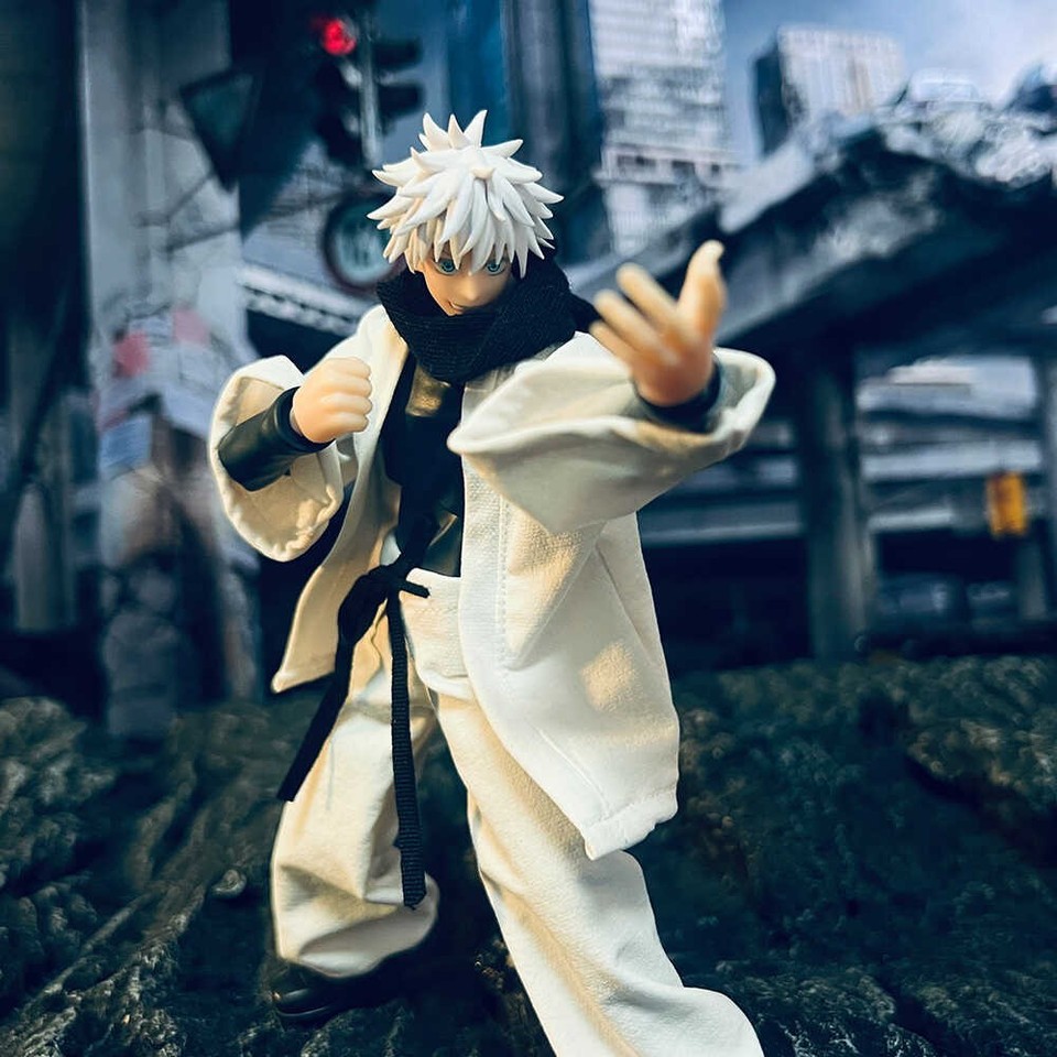 SHF Jujutsu Kaisen Satoru Gojo Shinjuku Battle Cloth Outfit | eBay