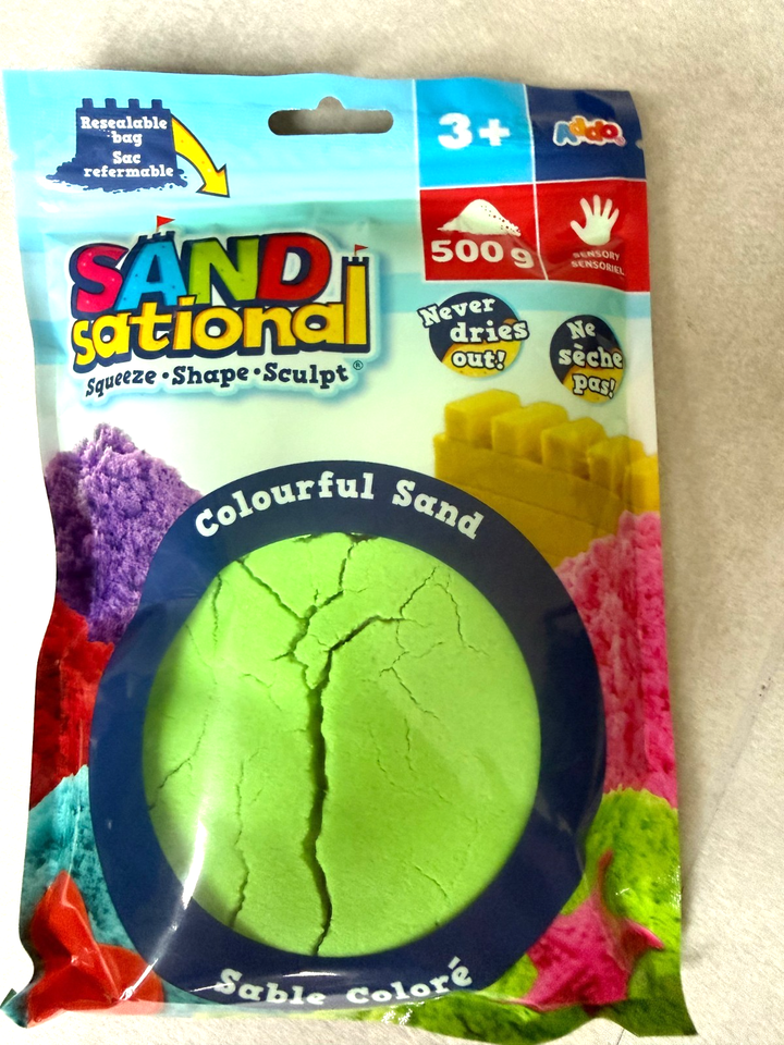 SANDSational Kids Colourful Play Sand Non Drying Mould Sand Pack of 2 ...