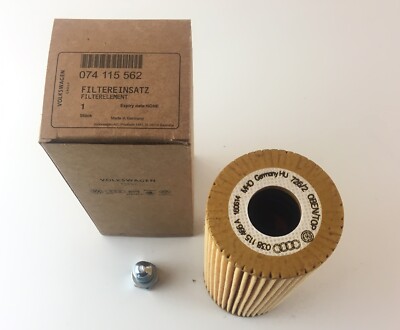 VW Original Ölfilter 074 115 562 inkl. Dichtungen + Ölablasschraube ...