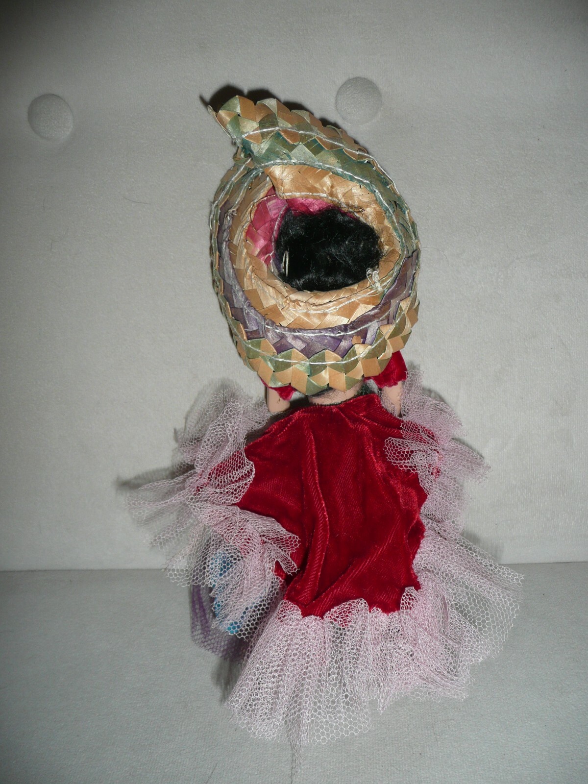 Vintage Plastic Spanish Senorita Flamenco Dancer Doll W/ Lace Dress 10 ...
