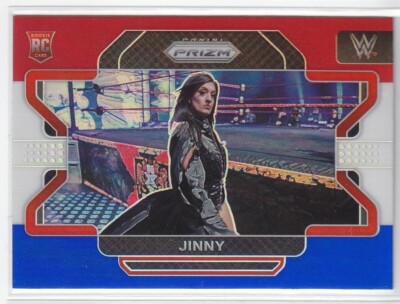 JINNY (ROOKIE) ( RED WHITE BLUE PRIZM Card #25 ) 2022 WWE Panini Prizm ...