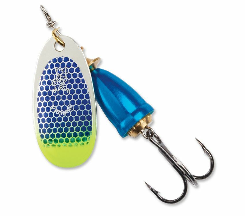 Blue Fox Classic Vibrax 2 - Blue Scale Chartreuse Tip UV Size 2 Blade 3 ...