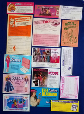 M Vtg Lot of 15 1980s BARBIE REBATE FORMS Great Shape DAY TO NIGHT ...
