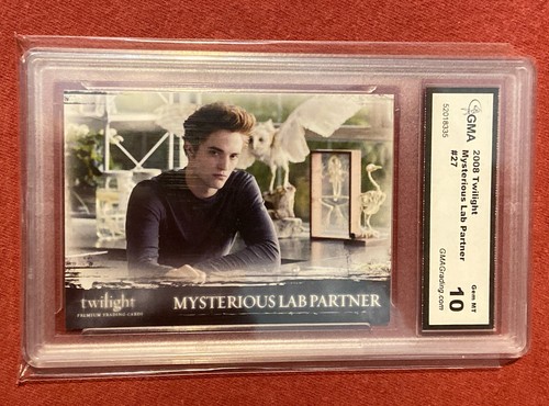 Bella Swan Edward Cullen Lab Partner TWILIGHT Card Graded Gem Mint 10 ...