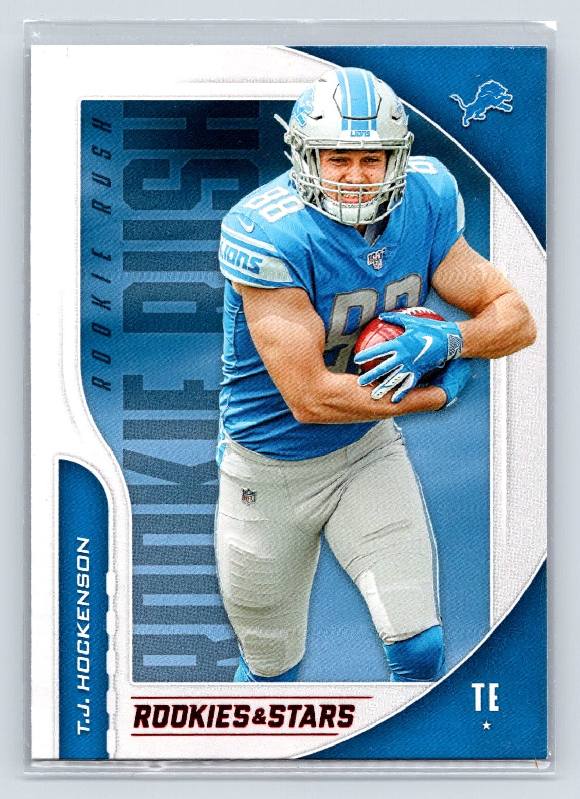T.J. Hockenson 2019 Rookies & Stars #RR-TH Red Rookie Rush Detroit ...