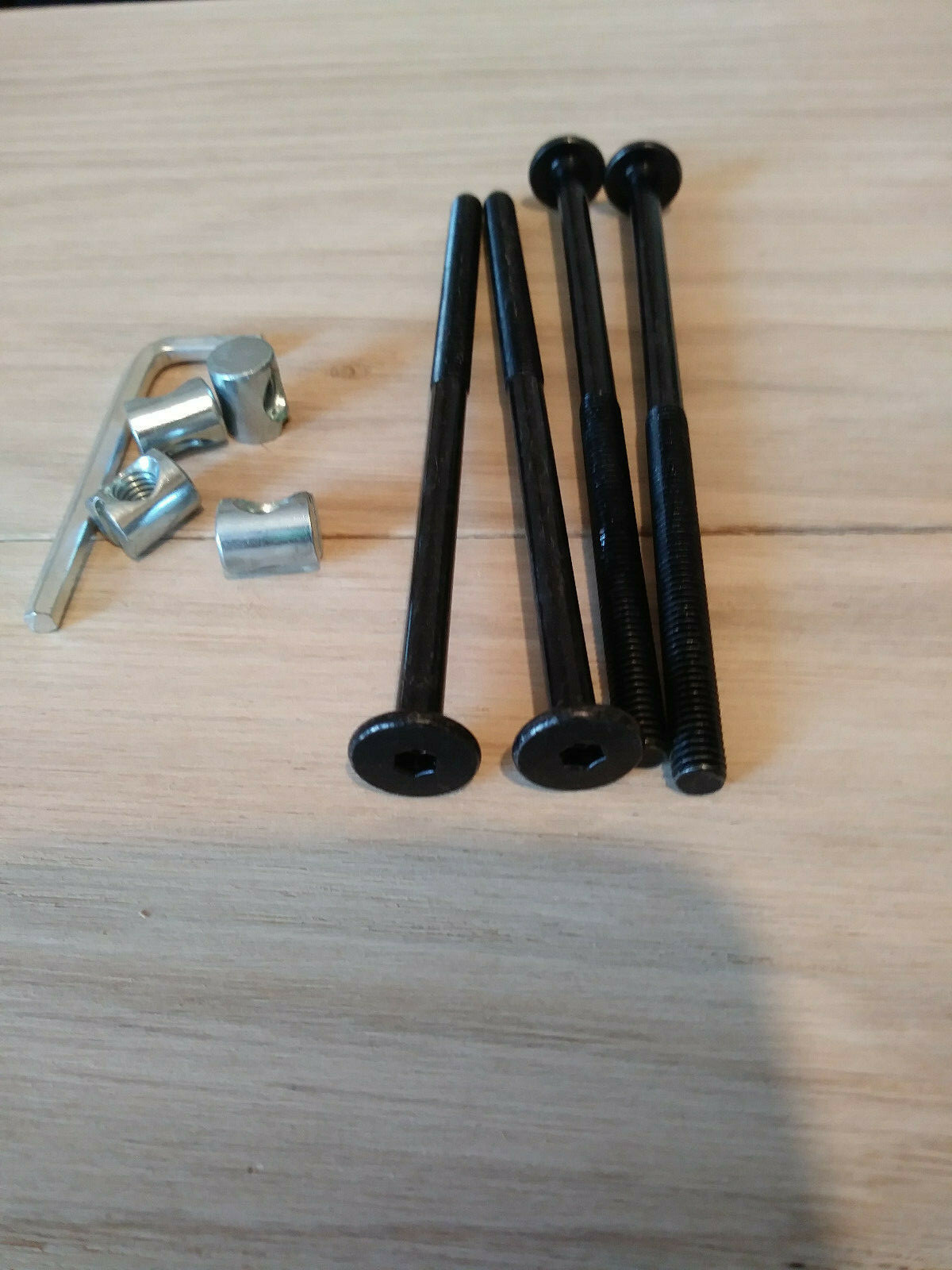 KIT Of 4 Screw & 4 Nut For Beds,Cots&Furniture.M6 x Assorted Length ...