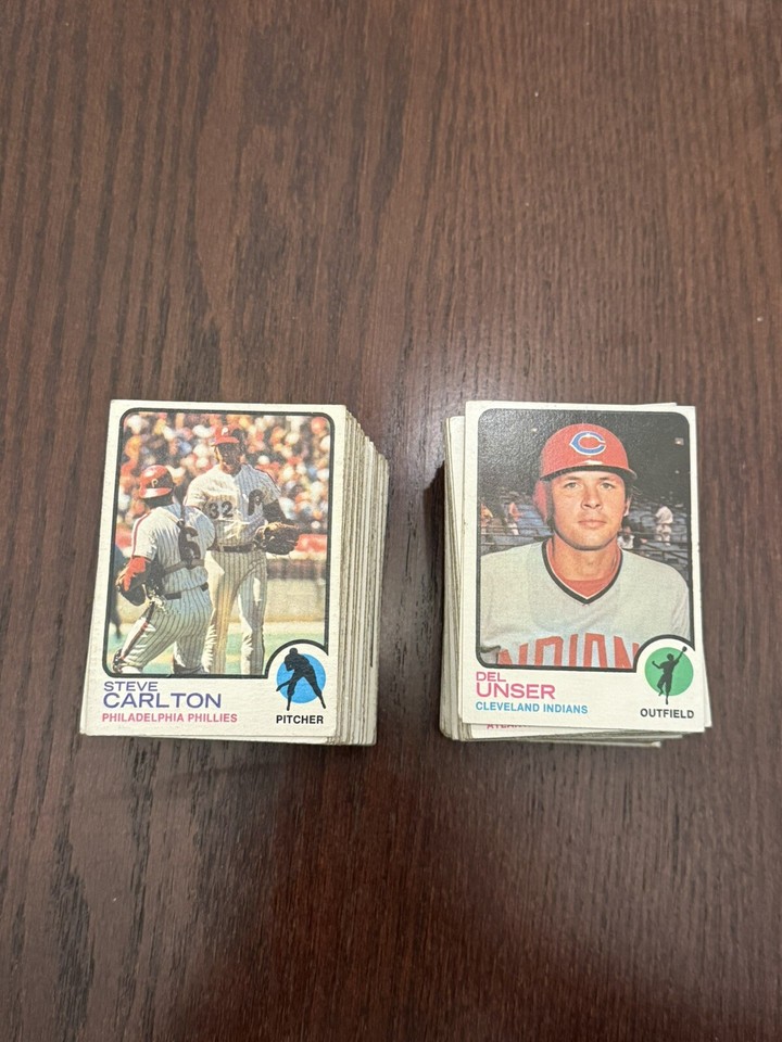 1973 TOPPS STARTER SET 220+ cards, NO DUPES up to #627 (VG/PR) | eBay