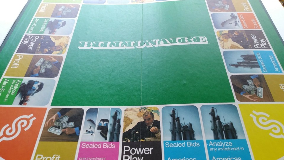 COLLECTIBLE TOYS (1973) BILLIONAIRE Board Game (Parker Brothers) Q* OF ...