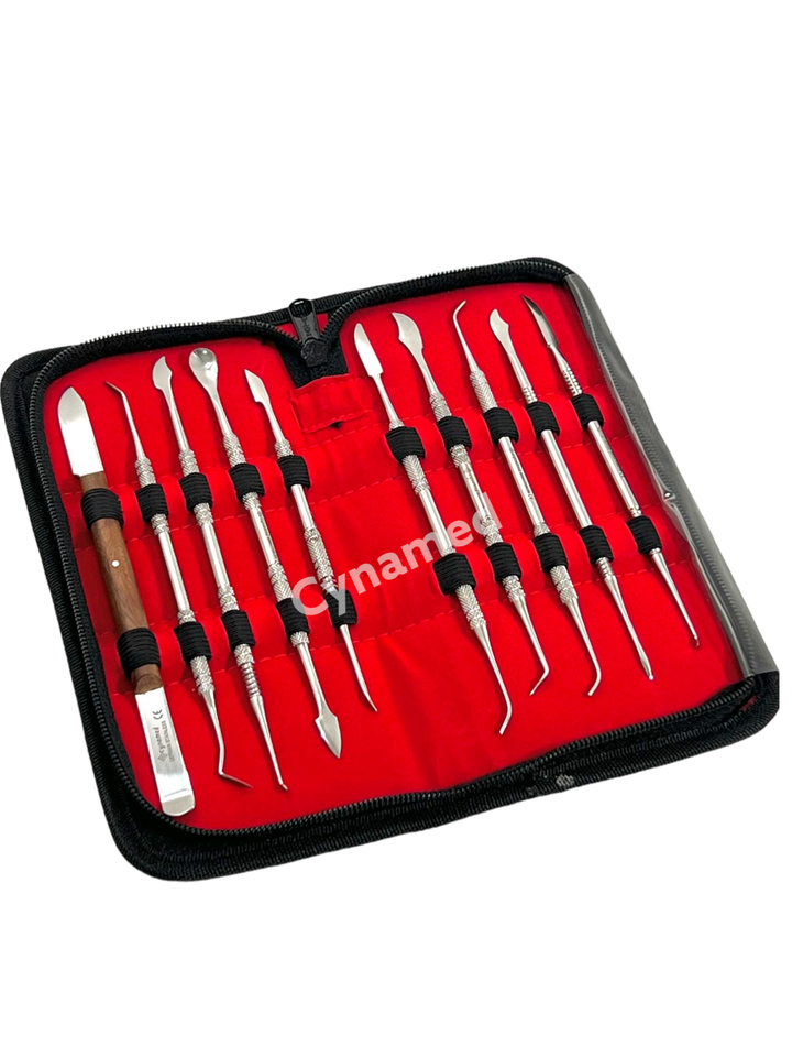 GERMAN Stainless Dental Lab Equipment Dental Kit Wax Carving Tool Set ...