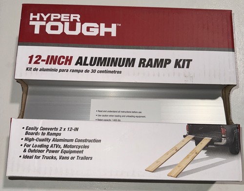 Brand New Hyper Tough Aluminum Ramp Kit – 12” Inch Ramp Brackets Free ...