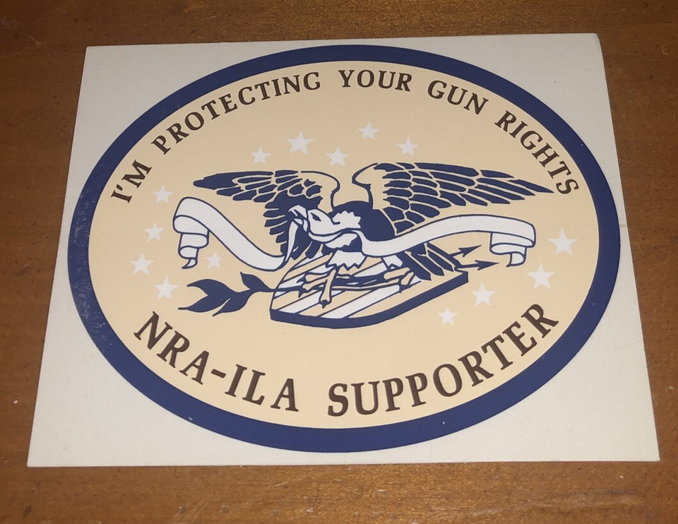 NRA-ILA Supporter I'm Protecting Your Gun Rights Car Decal | eBay
