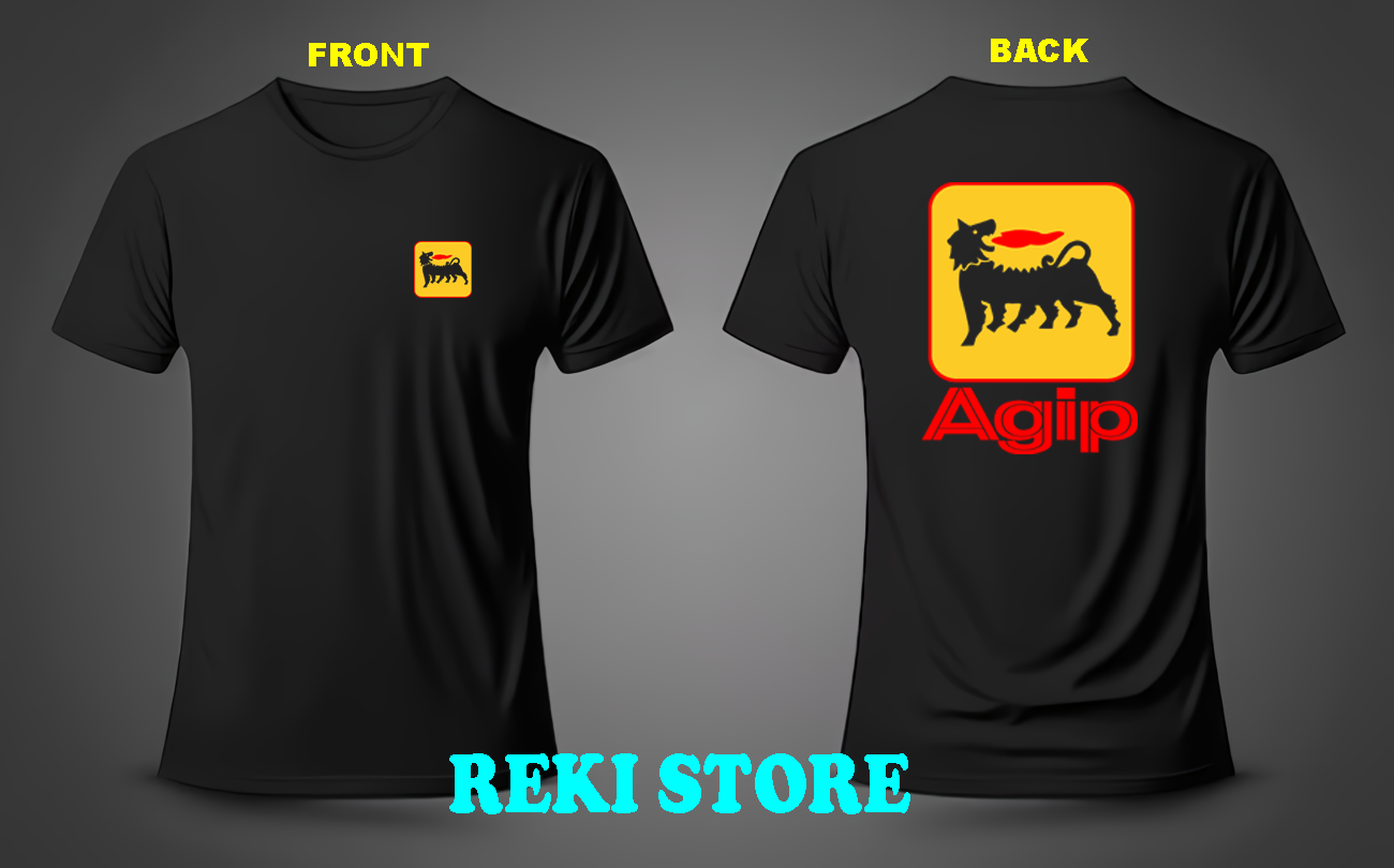 Agip Car Racing Men's Black Size S-5XL | eBay