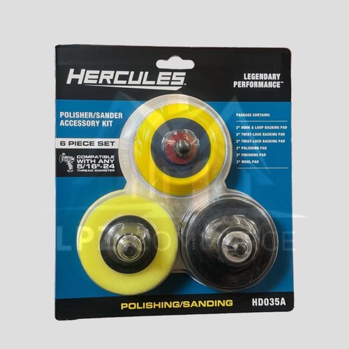 HERCULES Polisher/Sander Accessory Kit, 6-Piece | eBay