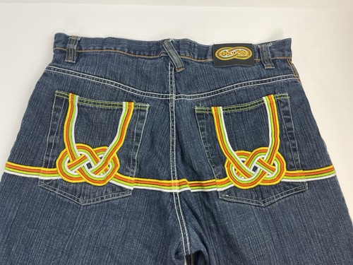 Evolution In Design Men’s Jorts Denim Shorts 40 Y2K Embroidered Skate ...