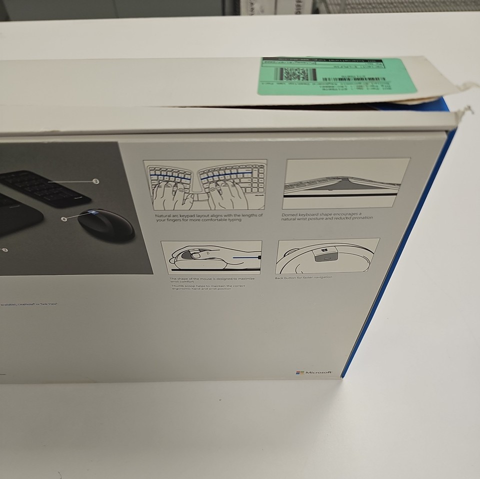 MICROSOFT Sculpt Ergonomic Desktop; NEVER BEEN OPENED; MODEL#1559 1558 ...