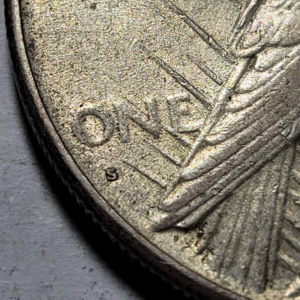 1927-S PEACE Liberty $1 Dollar 90% Silver Coin ~Key Date Original Mid ...
