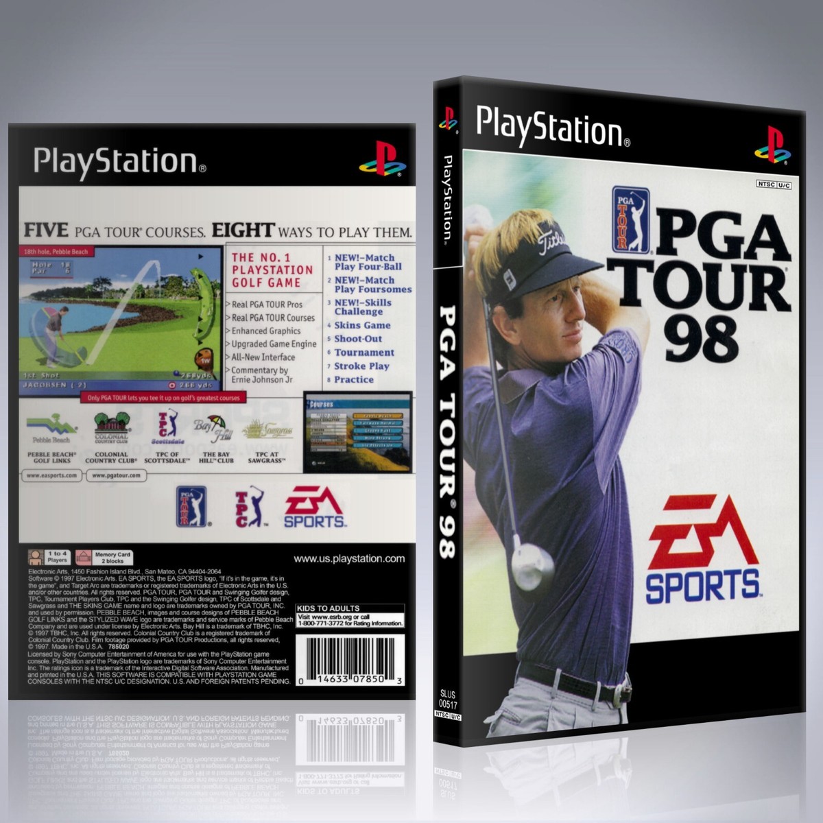 - グヤト 並品 Yahoo!オークション PS1【PGATOUR’96】SLPS-00245