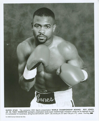 Roy Jones Jr. World Championship Boxing B/W 8 x 10 Photo Boxing Legend ...