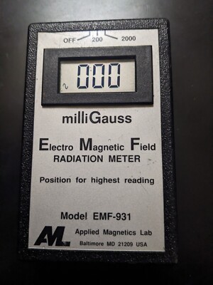 Applied Magnetics Laboratory Inc. EMF-931 RADIATION milliGauss Meter | eBay