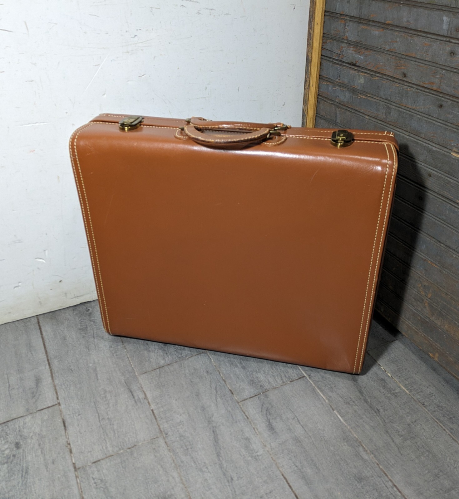 Vintage Hartmann Knocabout Leather Travel Luggage Suitcase Hard ...