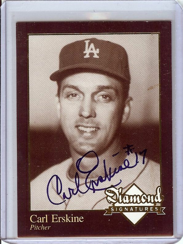 Carl Erskine Autographed Memorabilia | Signed Photo, Jersey ...