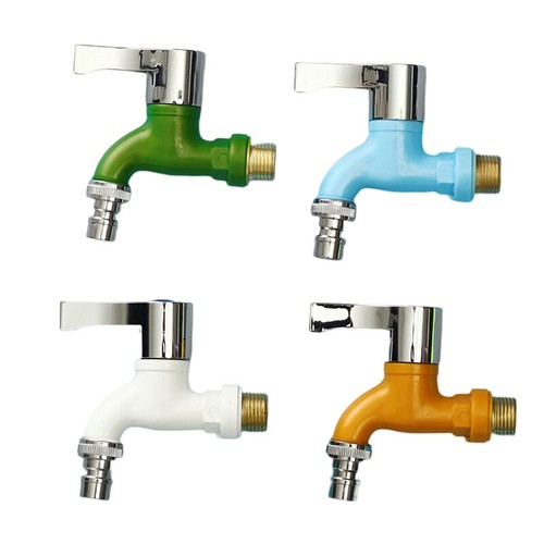 4 Colors Faucet 1/2" Male Wall Mounted Washing Machine Faucet Balcony ...