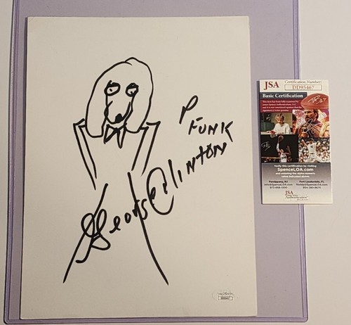 George Clinton Large Sketch Autograph JSA COA Musician P Funk ...