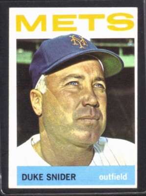 1964 Topps #155 Duke Snider NEW YORK METS ~ EX/MT oc | eBay