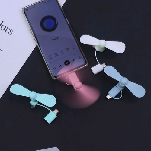 Portable 2 in 1 Cooler Type-C Hanldheld Cooling Fan Mini USB Fan Cell ...