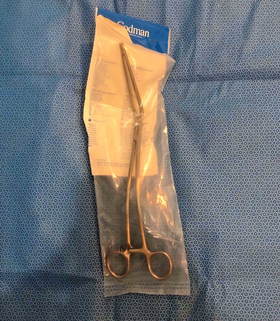 Codman 37-4009 Total Occlusion Clamp, Angled 9 1/4" Accepts 86mm ...