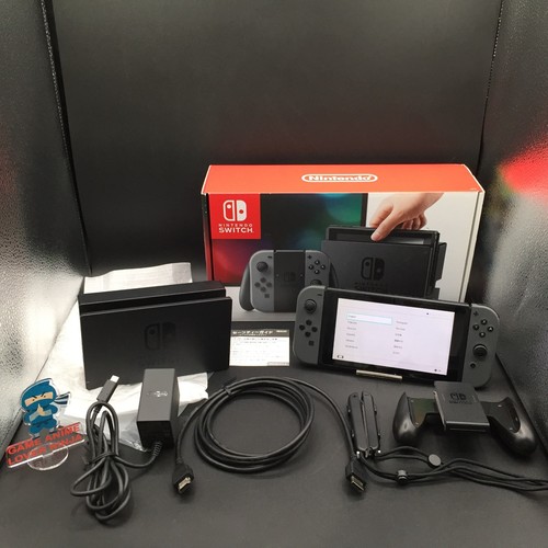 Nintendo Switch Handheld Console Gray 32GB HAC-001 Joy Con Joy-Con Box ...