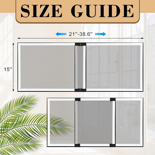 Lounsweer 4 Pcs Expandable Window Screen Adjustable Sliding Window ...