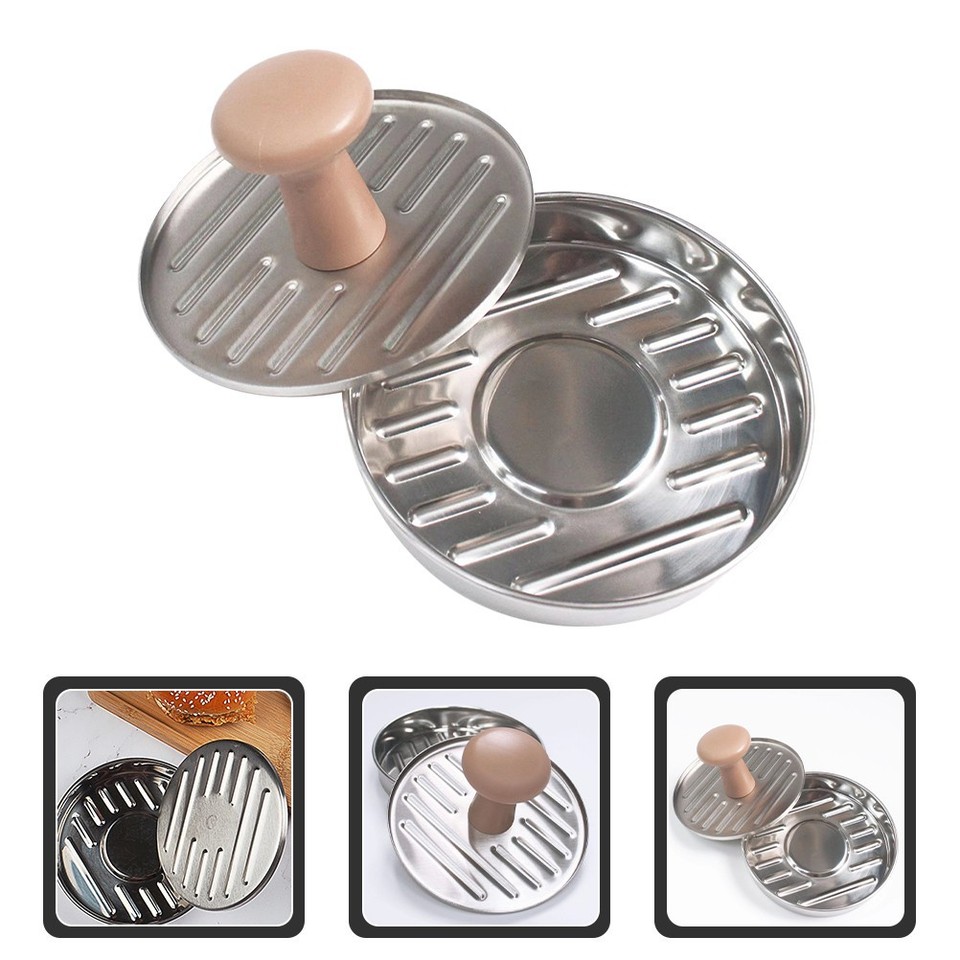 Stainless Steel Burger Press Hamburger Patty Maker Mold Burgers Making ...