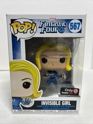 Funko Pop! Marvel Fantastic Four #567 Invisible Girl (Translucent ...