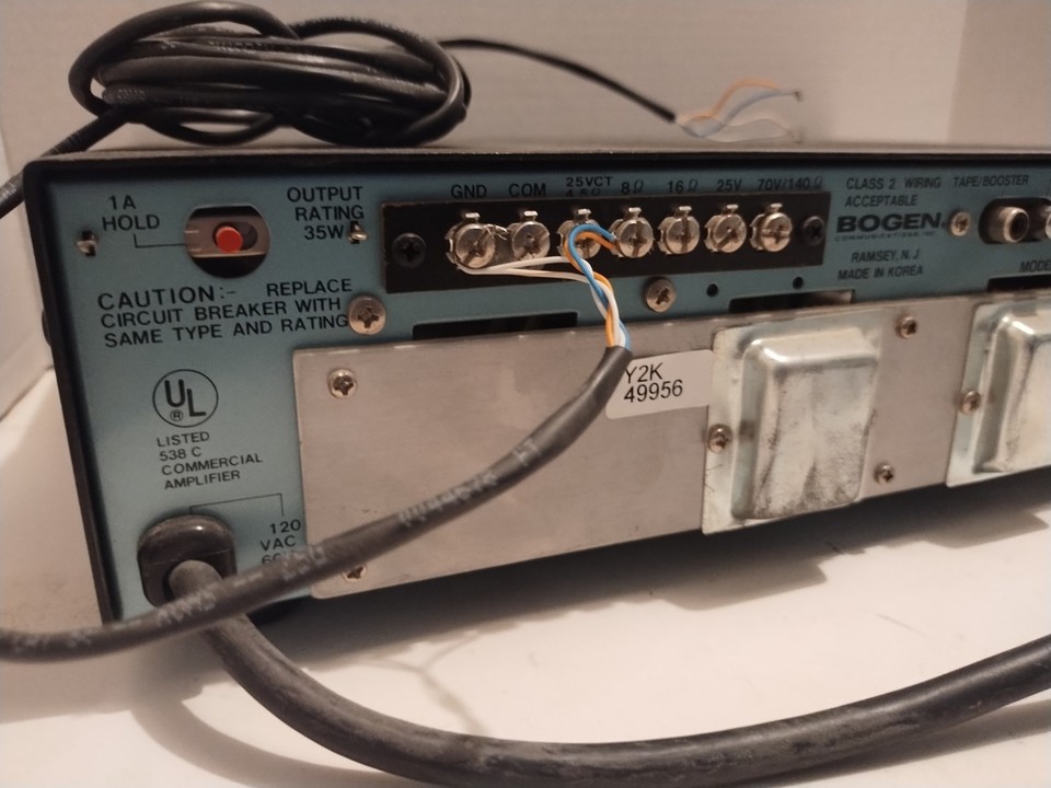 Bogen C35 Classic Series Public Address Amplifier Mixer PA Amp C-35 ...