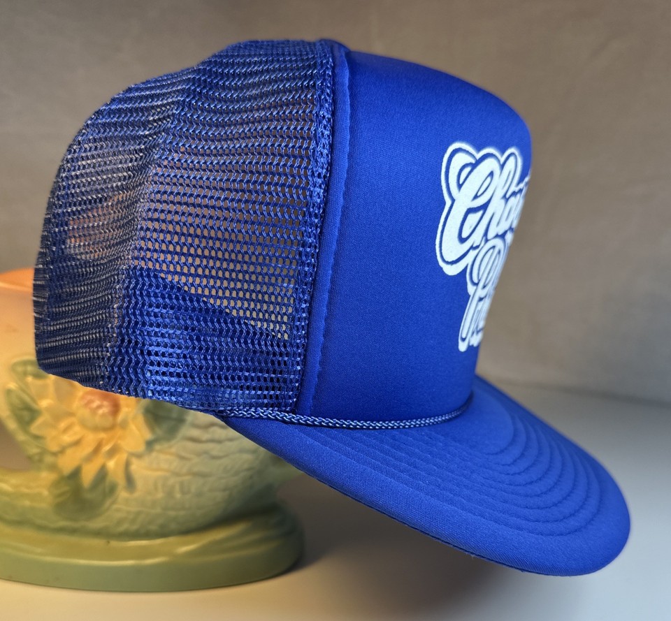 Vintage Charley Pride Trucker Hat Cap Foam Front Blue Snap Back Country ...