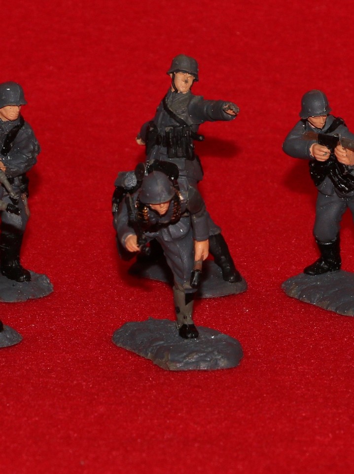Conte Plastic Playset Figures WWII German Painted 1/32 54mm Toy Soldier ...