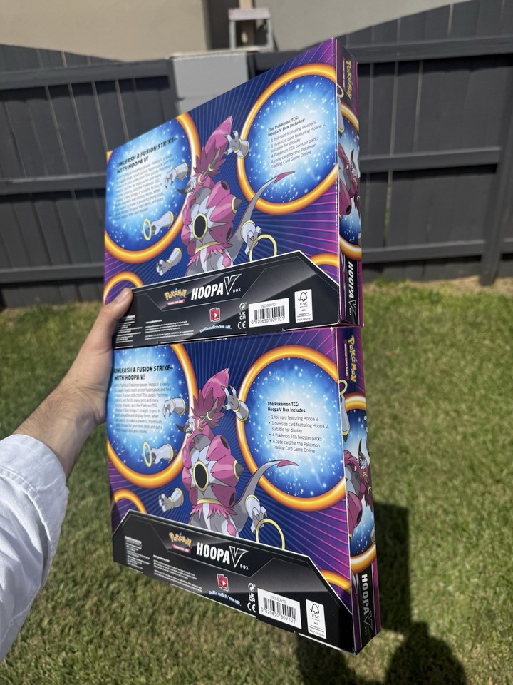 *LOT OF 2 SEALED* Hoopa V Box Pokemon TCG SEALED Evolving Skies Fusion ...