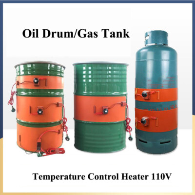 1 PC 110V 200L/53 Gal Temperature Control Oil Drum Heater 68.5*9.84 ...