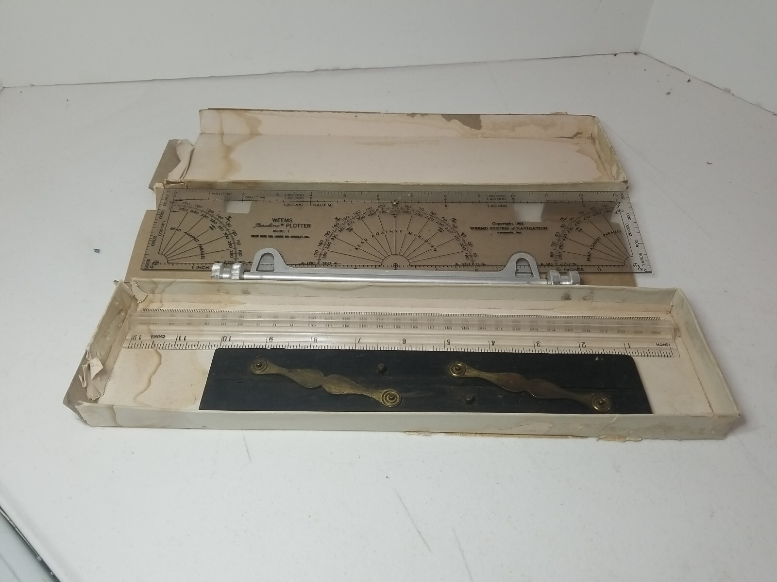 RARE Vintage Weems Paraline Plotter 12" model 1 made 1953 w/Original Box | eBay