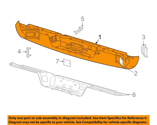 CHRYSLER OEM 02-09 Ram 1500 Rear Bumper Bumper Components-Bumper ...