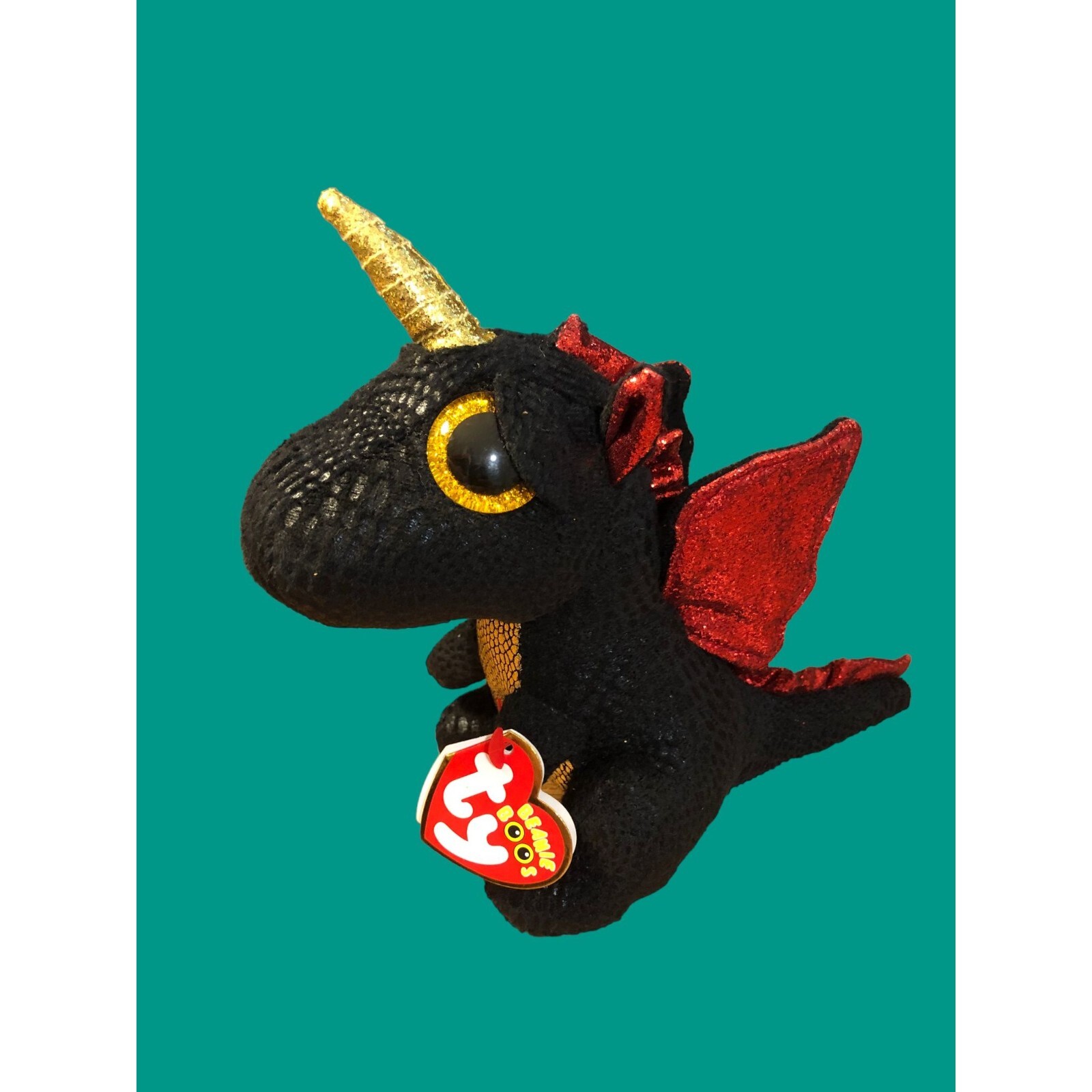 TY Beanie Boo's Collection - "Grindal" - The Dragon Unicorn - 6" - New ...