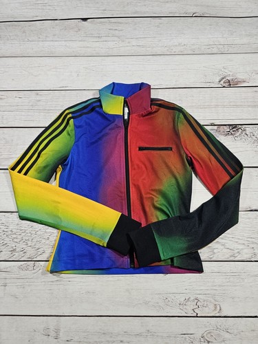 Adidas x Paolina Russo Rainbow Gradient Full Zip Jacket Small G6 | eBay