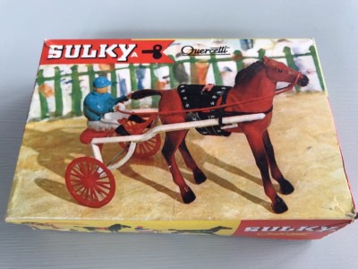 Vintage Sulky Racing Horse Toy BOX ONLY Quercetti Made in Italy | eBay